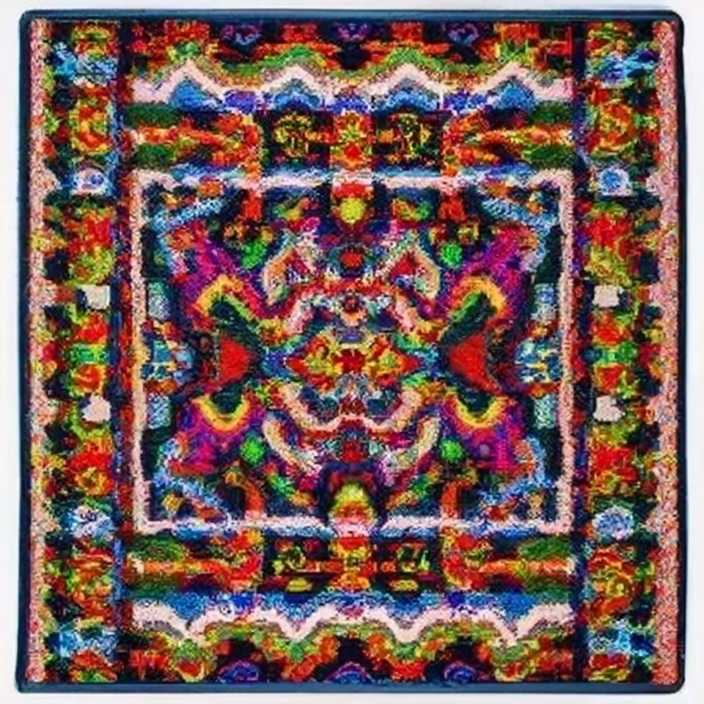 Trippy renaissance-inspired carpet design on Craiyon