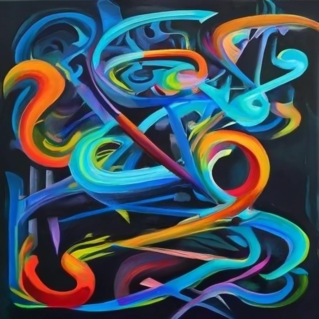 Orphism abstract painting of a symphony on Craiyon