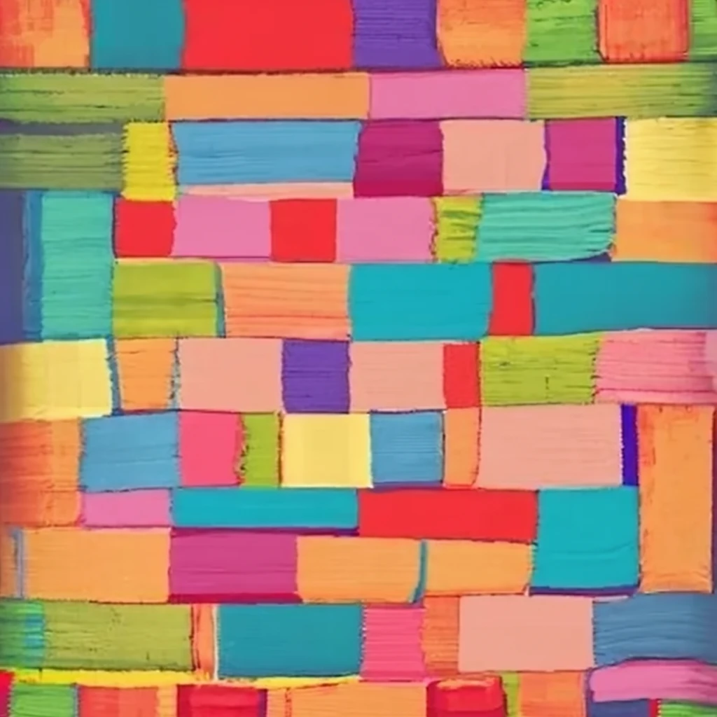 Abstract carpet blocks design on Craiyon