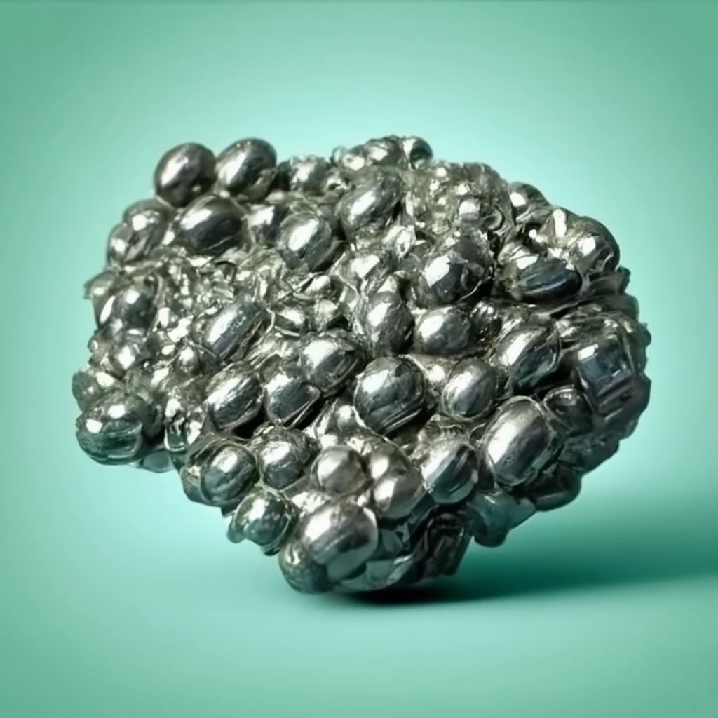 Lump of raw nickel on Craiyon