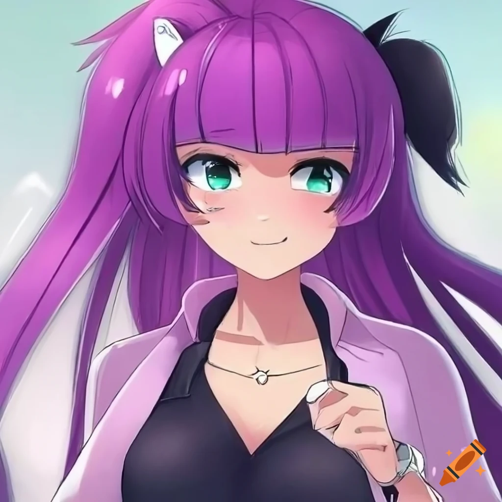 Waifu OC from the video game Pocket Card Jockey on Craiyon