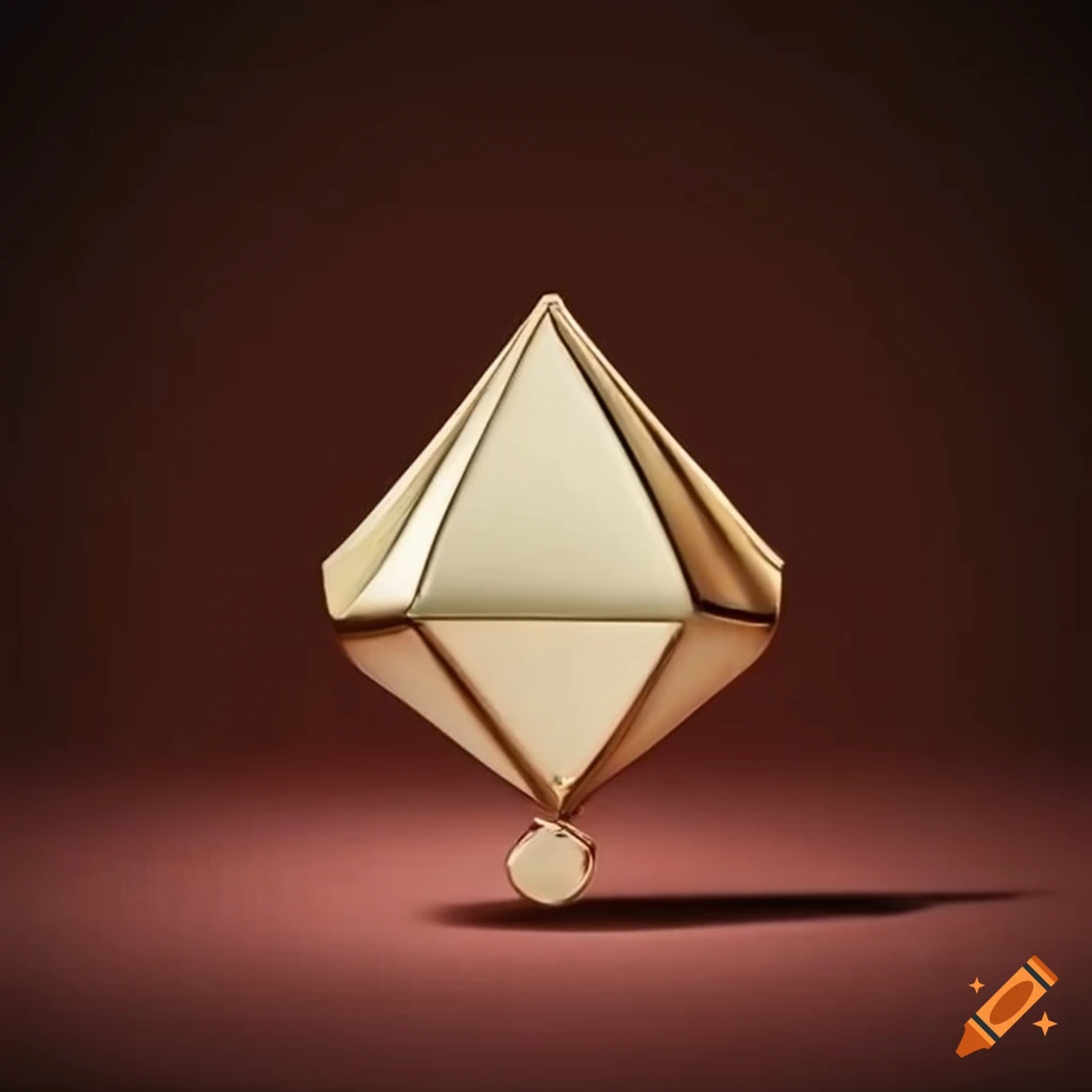 Elegant diamond-shaped white gold wax seal design