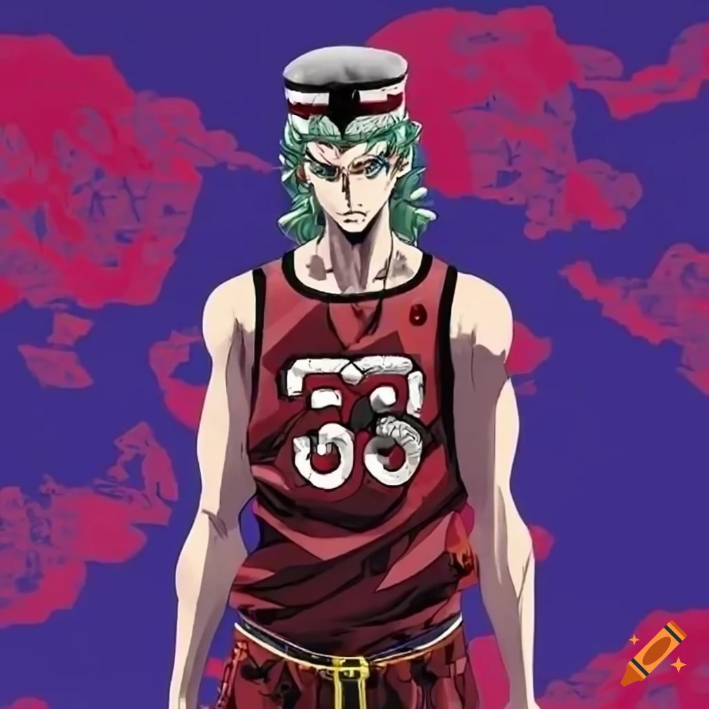 Original basketball shirts with a variety of colorful patterns in anime ...