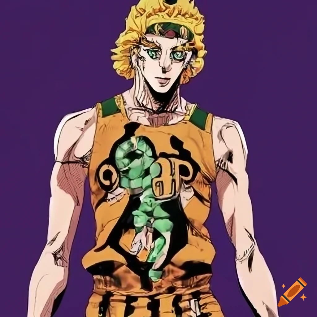 Original full-body anime character inspired by Yugito Nii from Jojo's ...