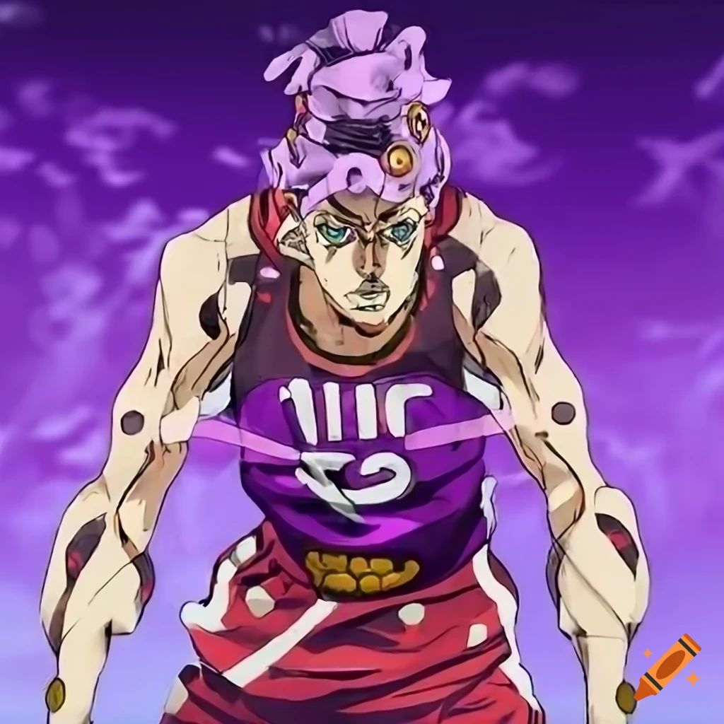 Original basketball character with colorful patterned clothes in anime ...