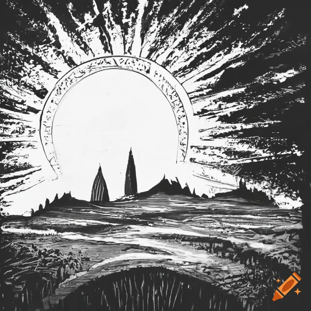 Unique retro sun landscape artwork on Craiyon