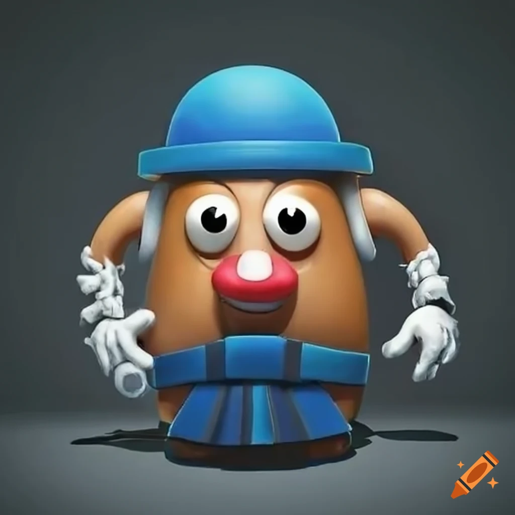 Mr potato head as sub-zero theme on Craiyon