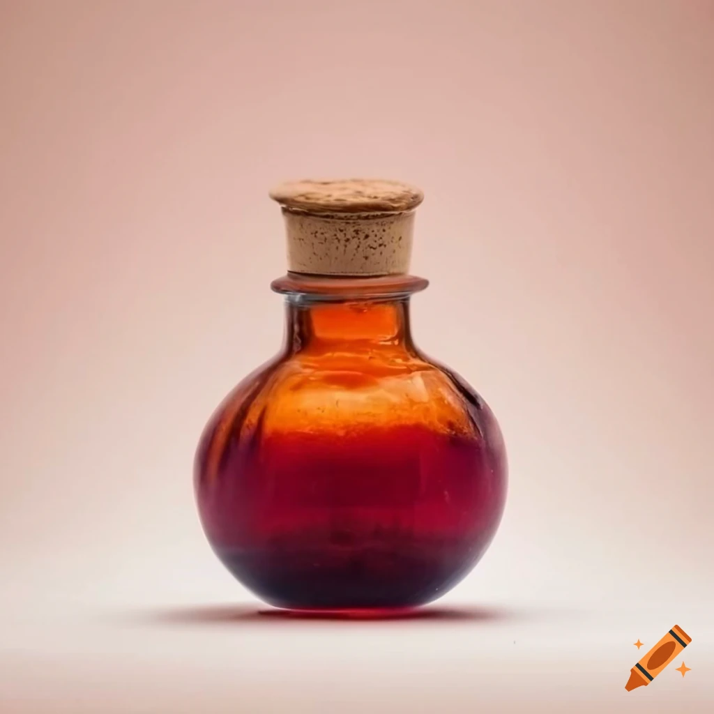Potion bottle from harry potter on white background on Craiyon