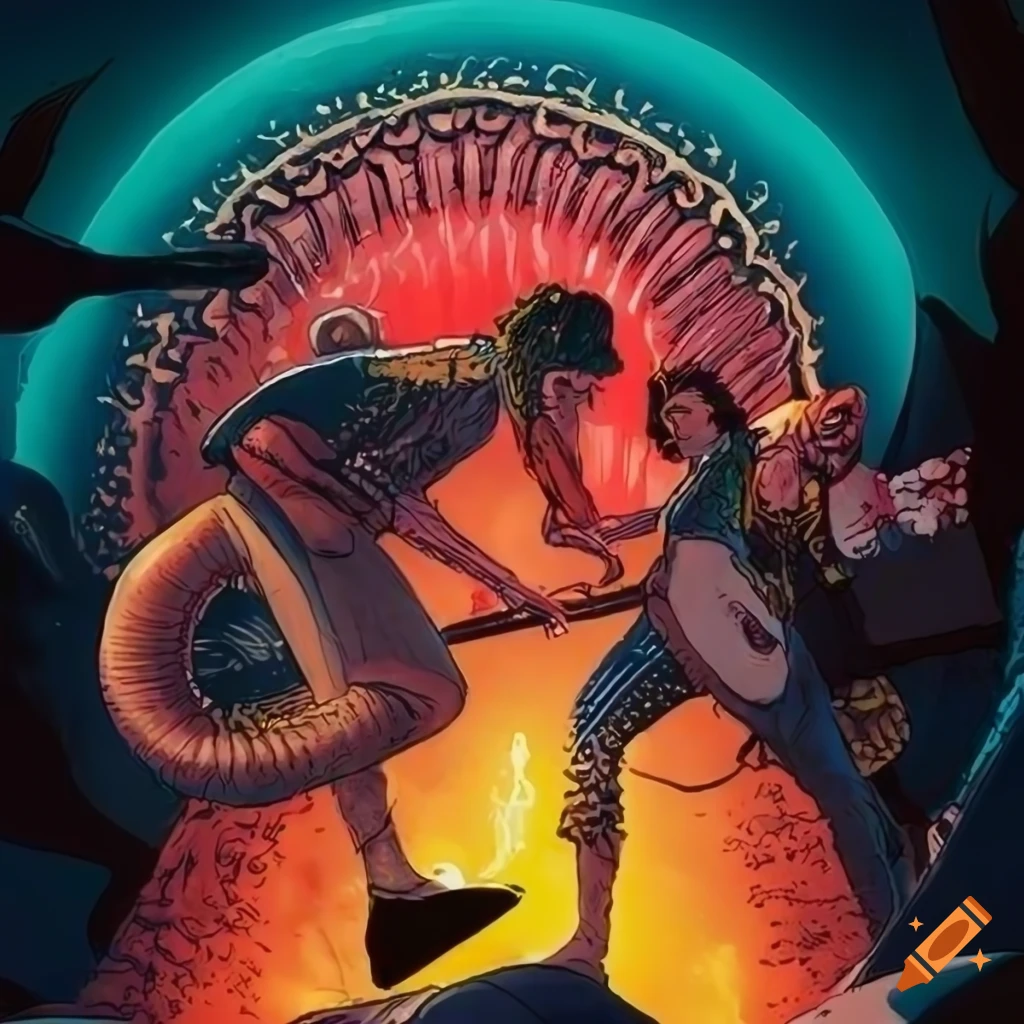 80s high fantasy album cover for Secondhand Clams' debut album Tales ...