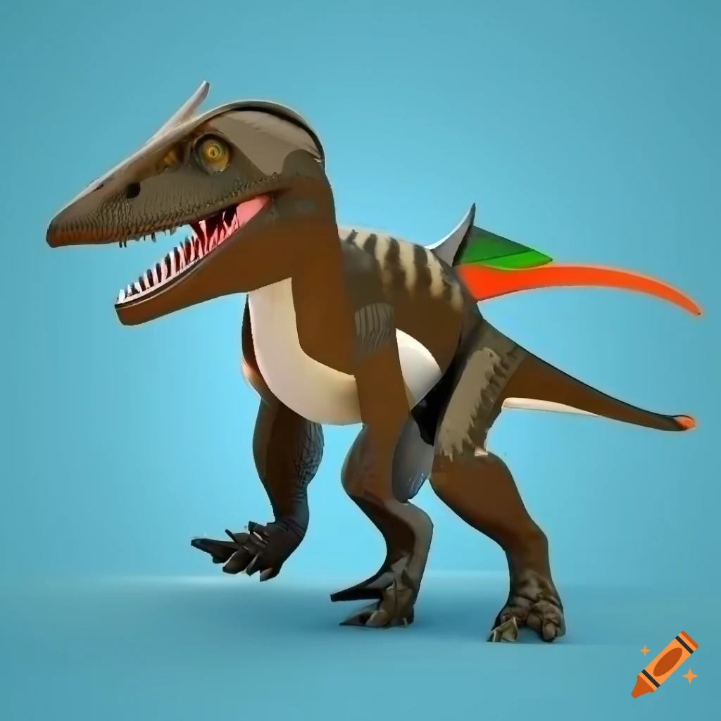 Fusion of prehistoric creatures in a 3d high definition model on Craiyon