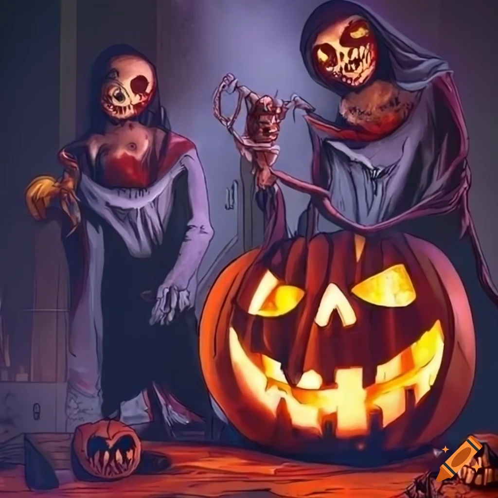 Halloween terror cover on Craiyon