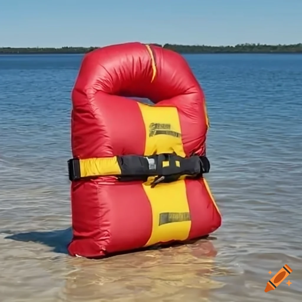 Life-jacket inflatable ride on Craiyon