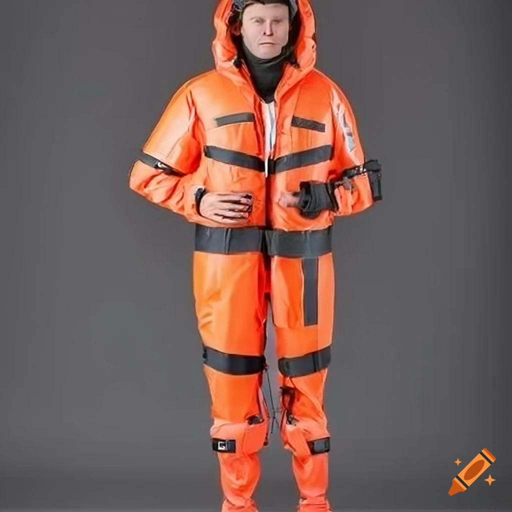 Floatation suit and life-jacket on Craiyon