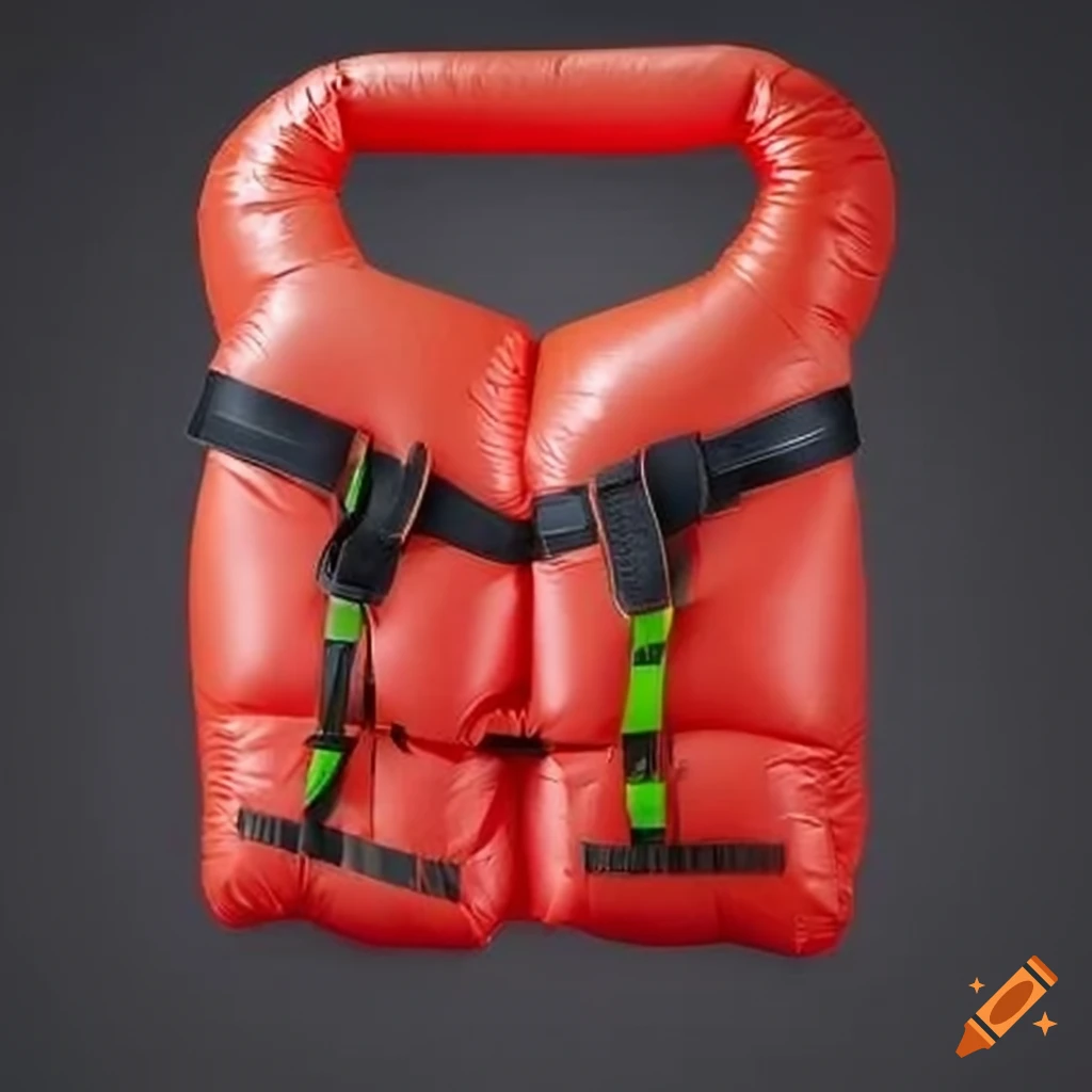 Inflatable dragon water life-jacket on Craiyon