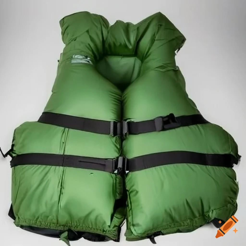 Vintage padded life jacket with extra protective spray jacket ...