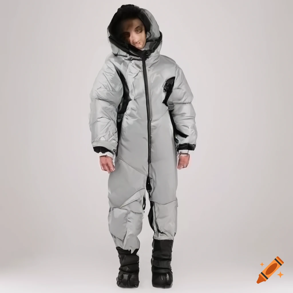 Pvc padded puffy snow suit on Craiyon