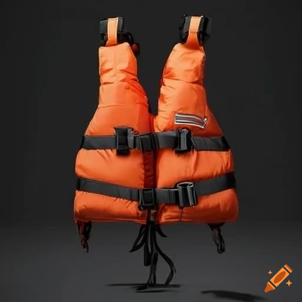 Life-jacket padded crotch strap trousers on Craiyon