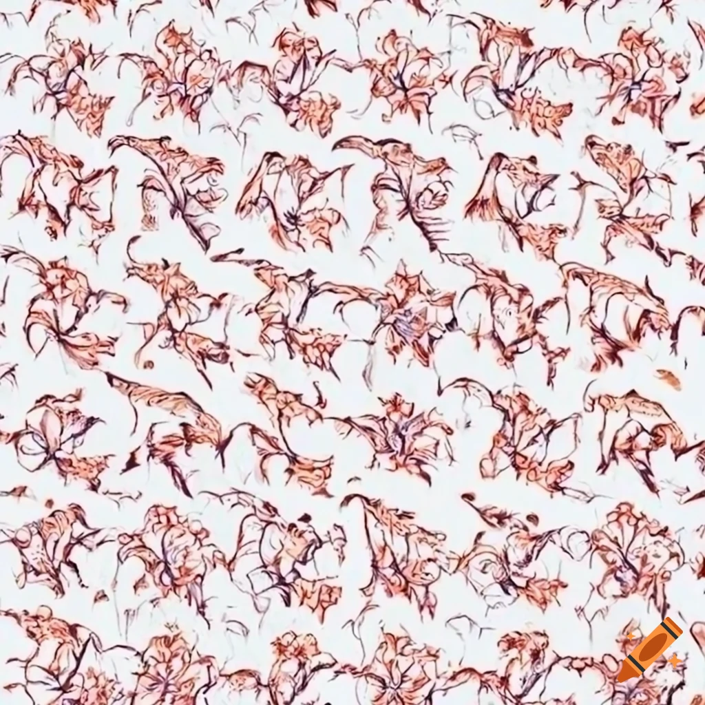 Repeating white fabric pattern on Craiyon