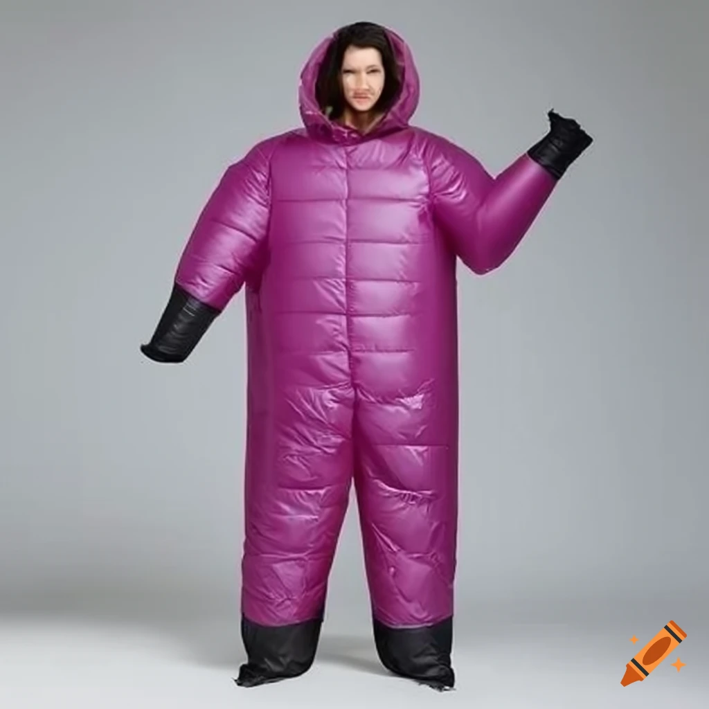 Oversized puffy expedition suit inflatable on Craiyon