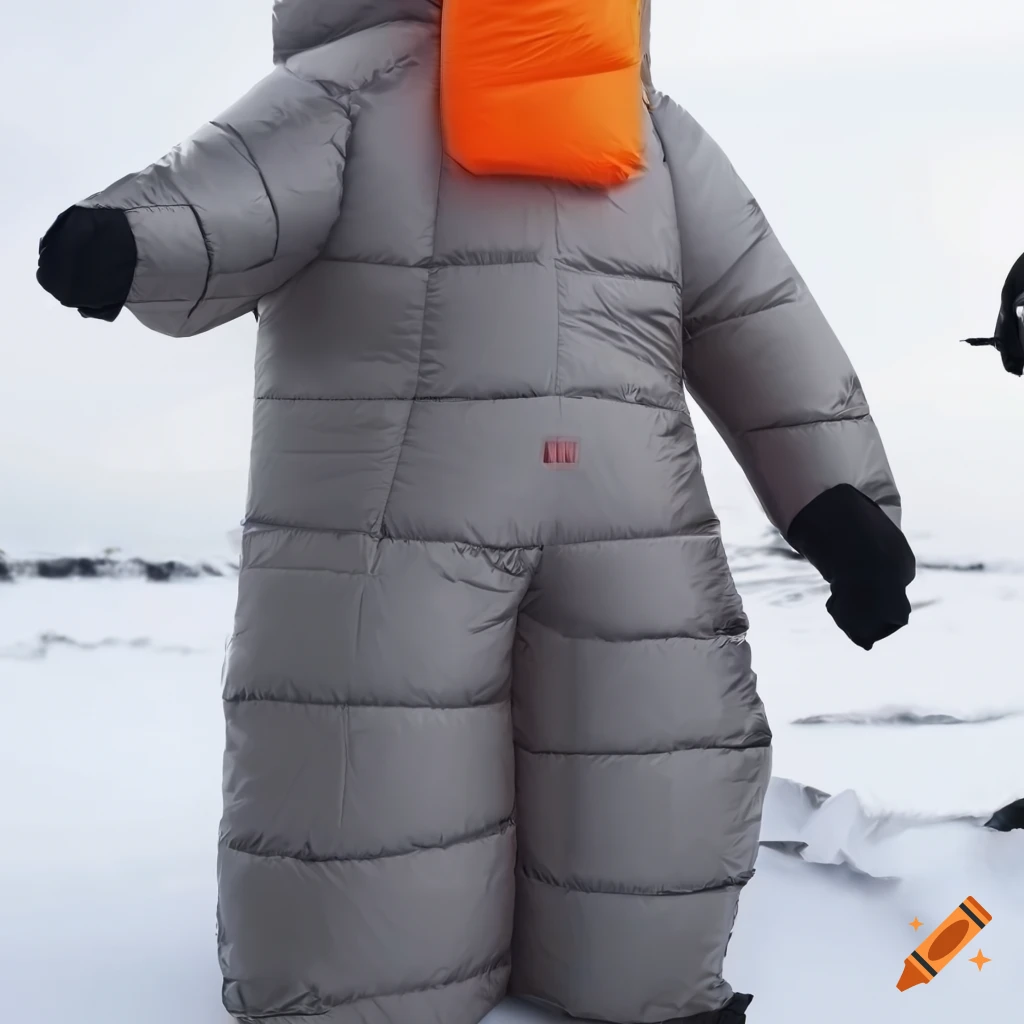 Oversized puffy expedition suit inflatable on Craiyon