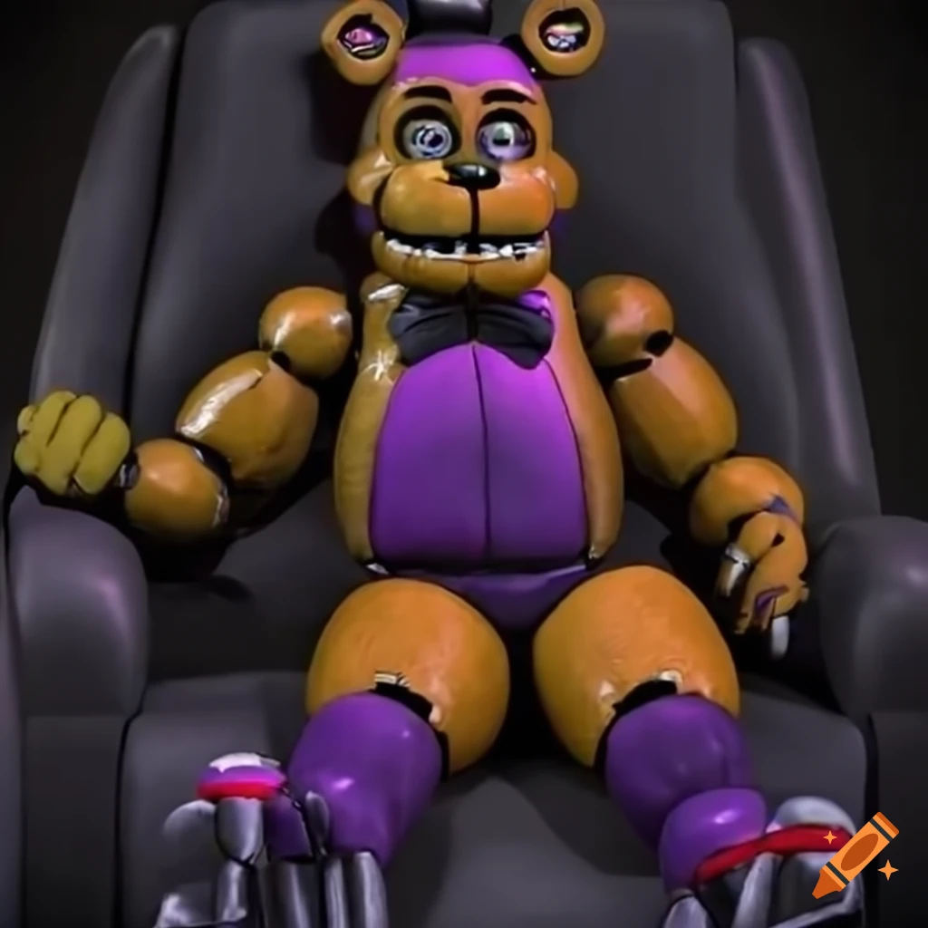 Realistic and highly detailed version of the FNaF animatronic sitting ...