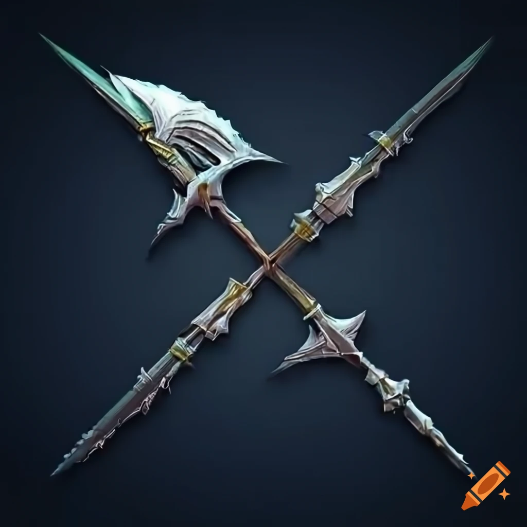 Halberd and sun design for youtube channel with insane details on Craiyon