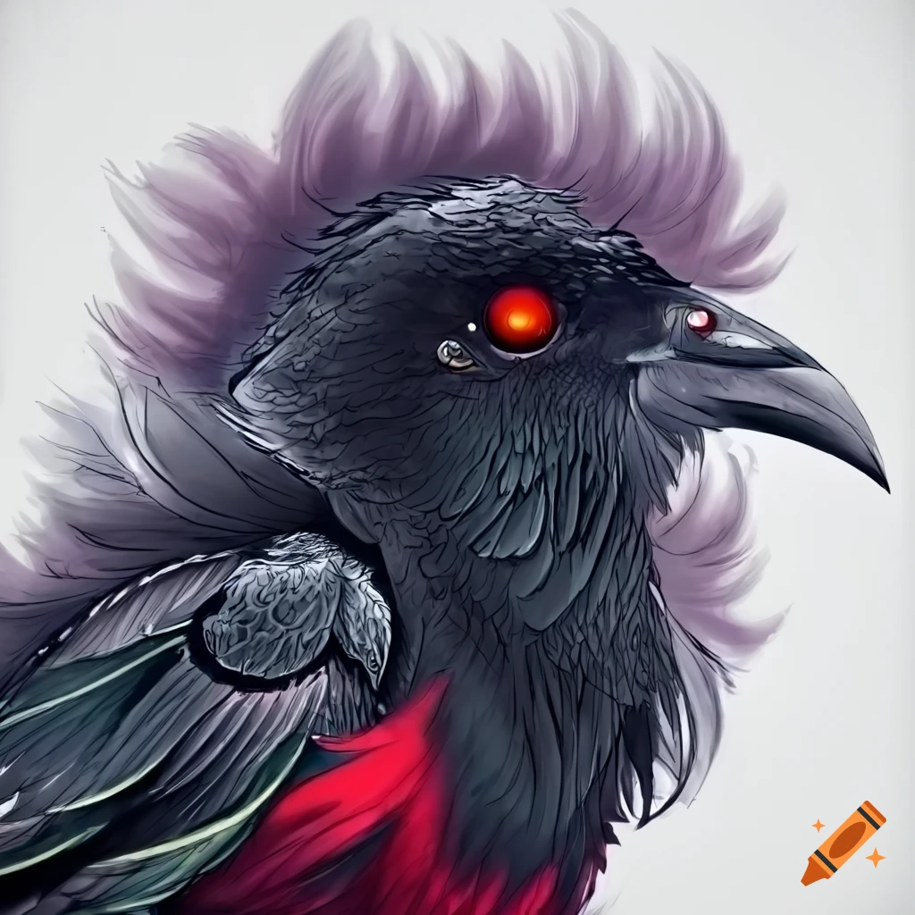 Design for youtube channel featuring two adorable black and red crows ...