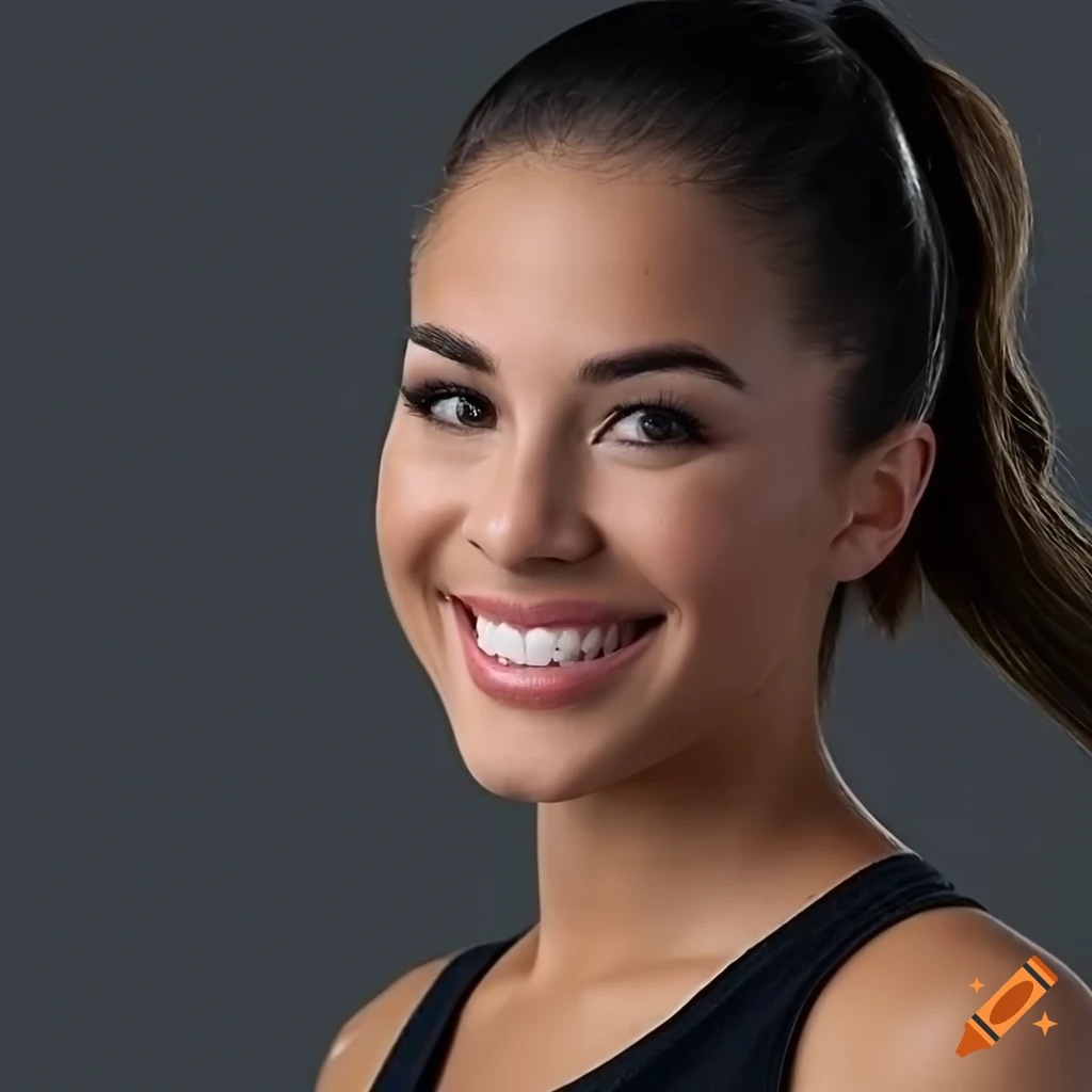 Beautiful young woman with a high resolution portrait on Craiyon