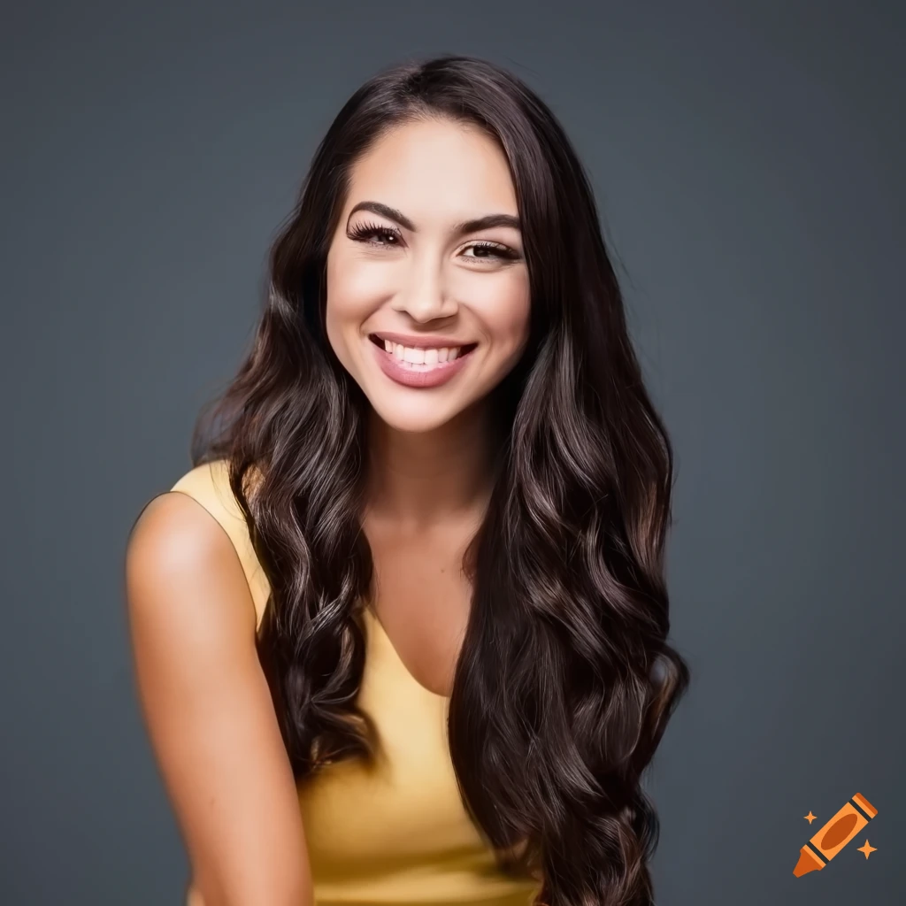 Beautiful young woman with a high resolution portrait on Craiyon