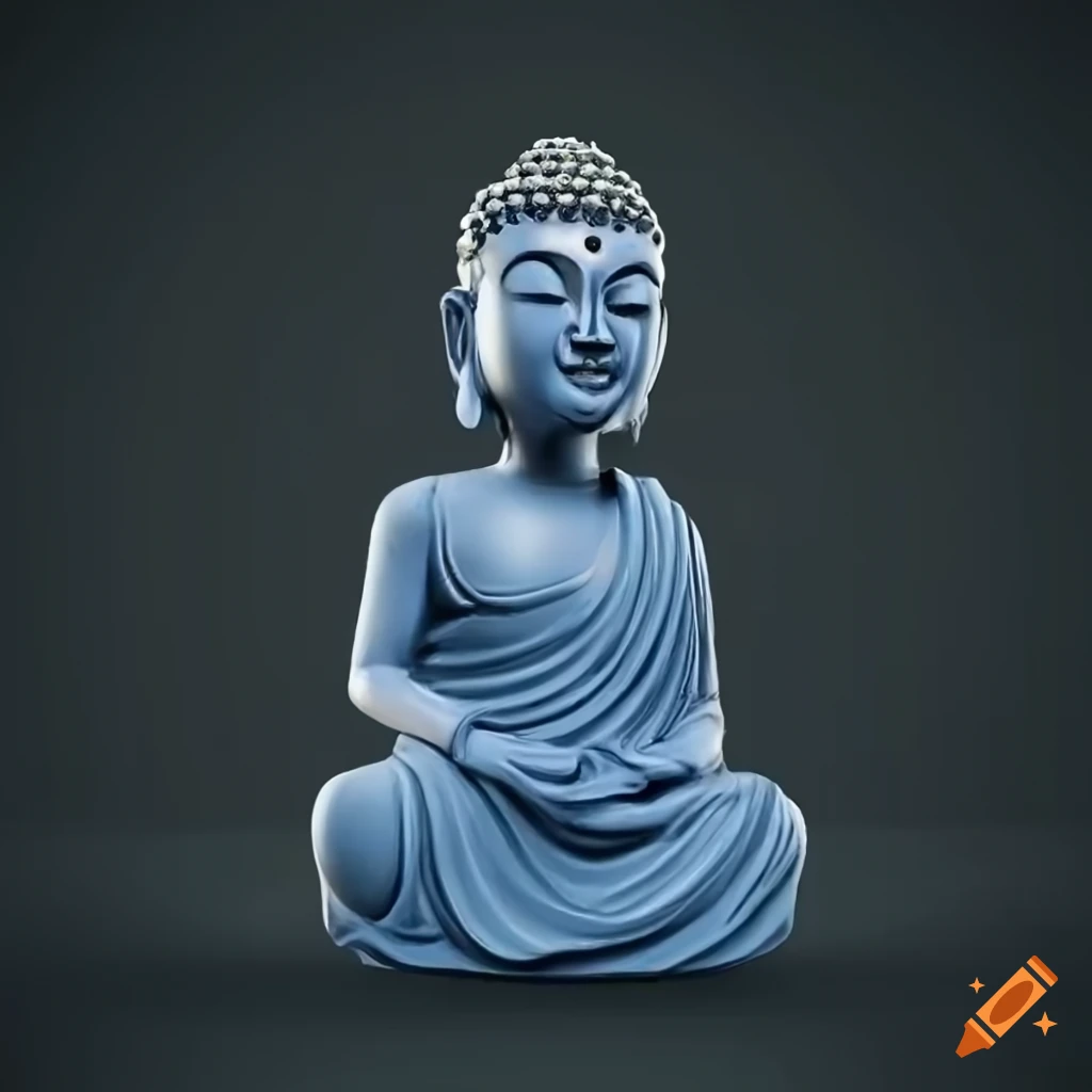 Buddha bobblehead with chaotic cinematic ultra bright colors on Craiyon