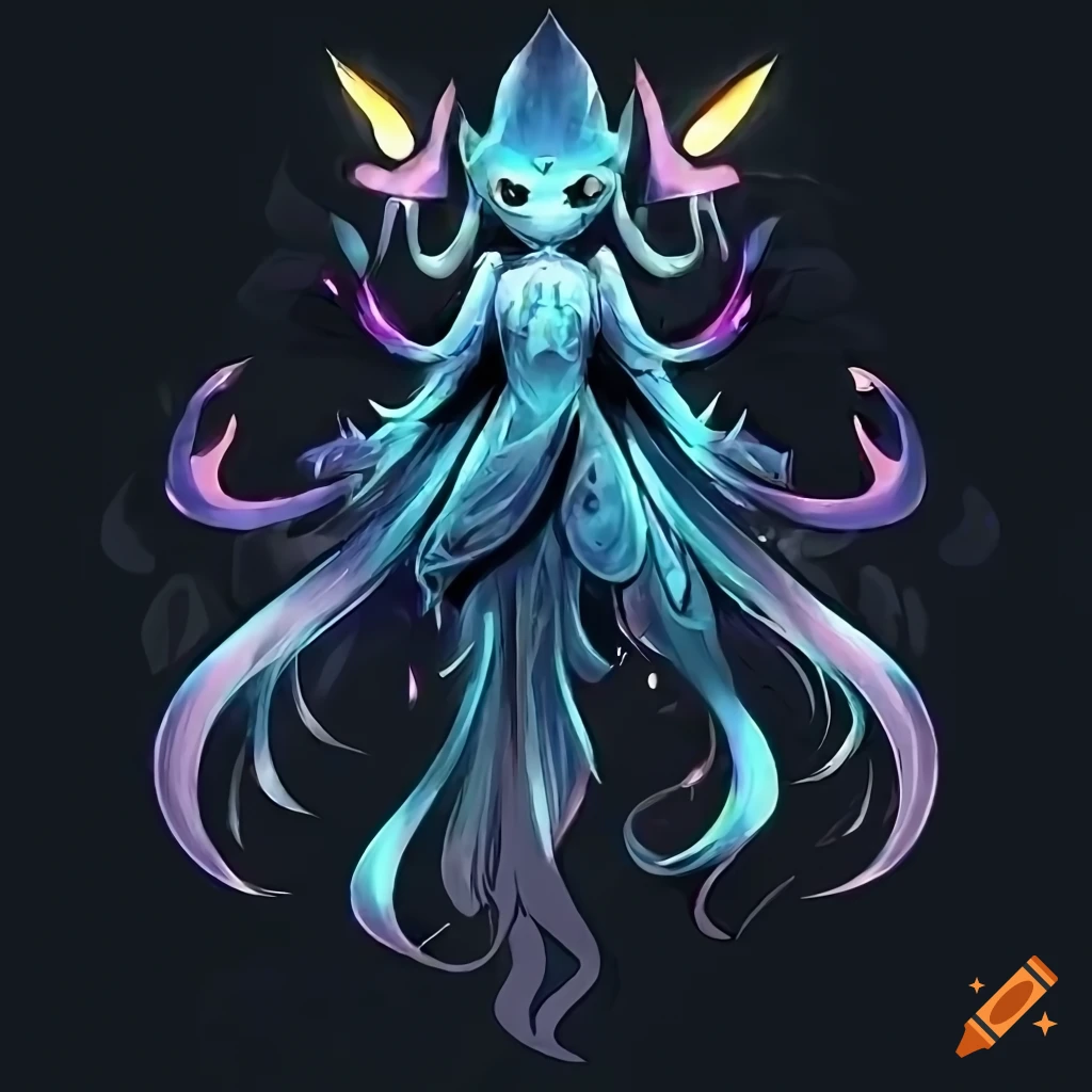 Ghostly will o' the wisp with silver flames and soulful eyes on Craiyon