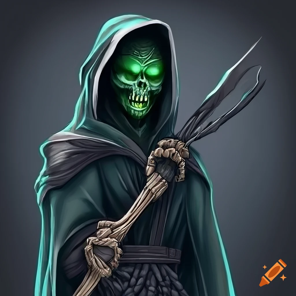 Detailed design of the grim reaper with symmetrical features and ...