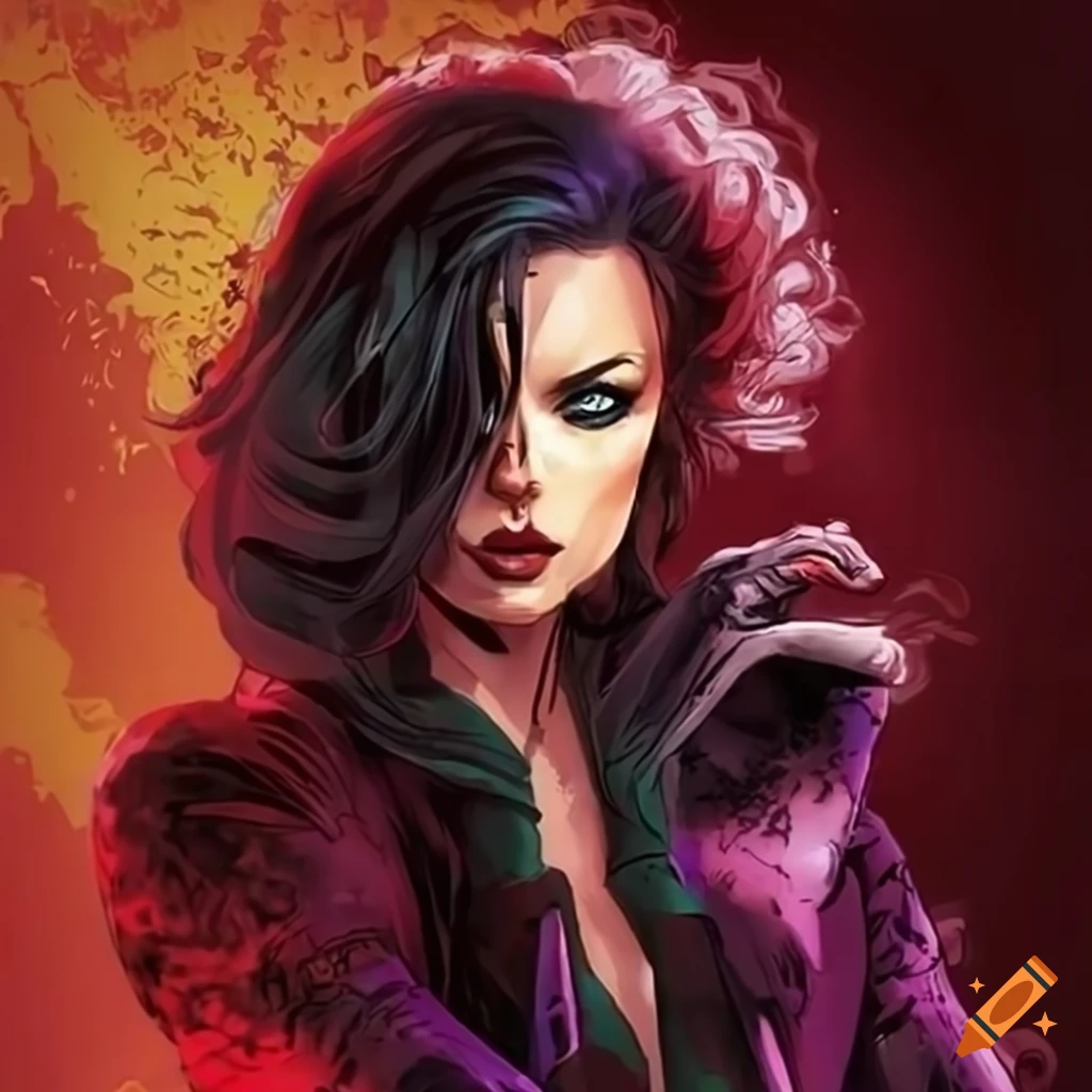 Woman on fiction book cover on Craiyon