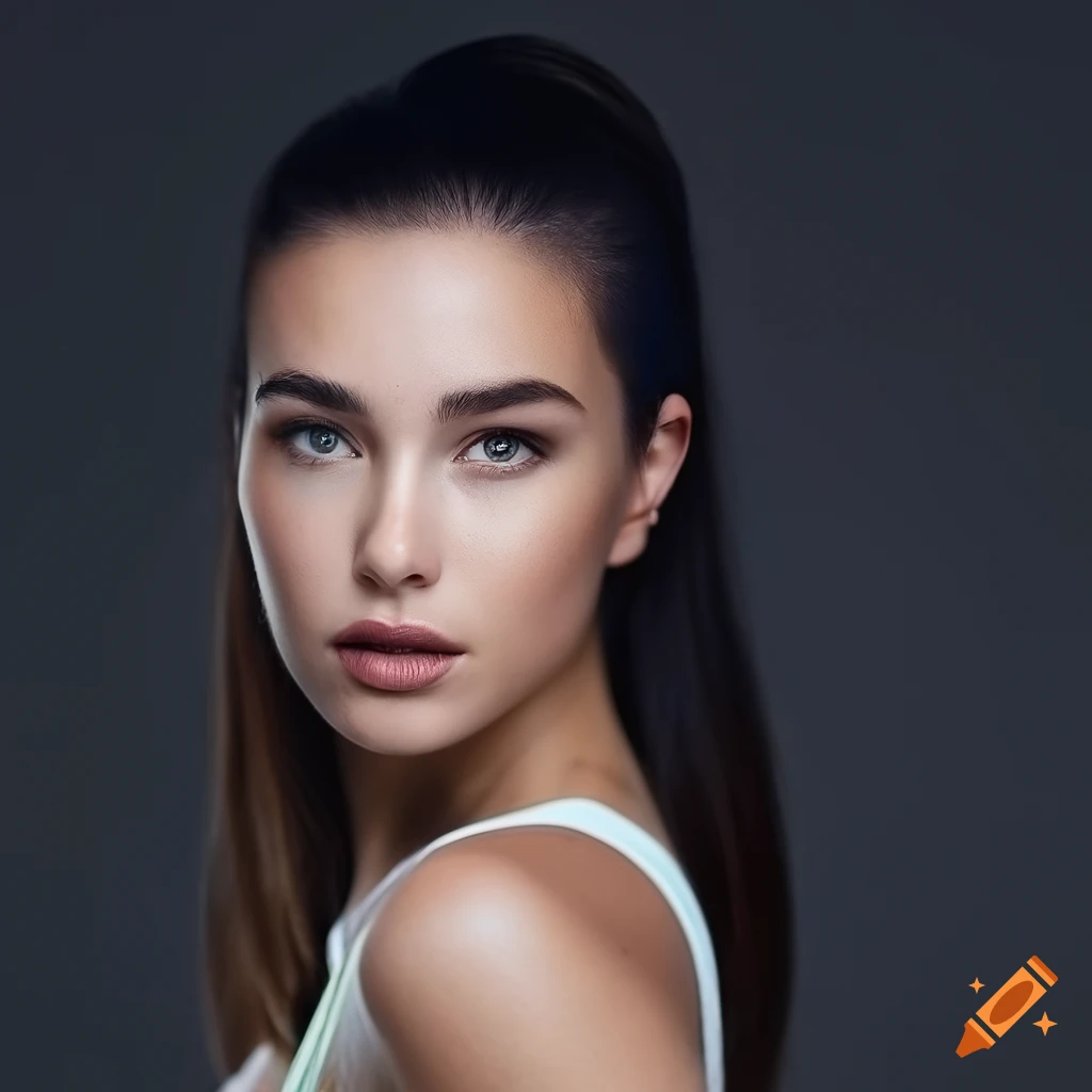 Professional fashion portrait with sharp focus and ultra HD quality on ...