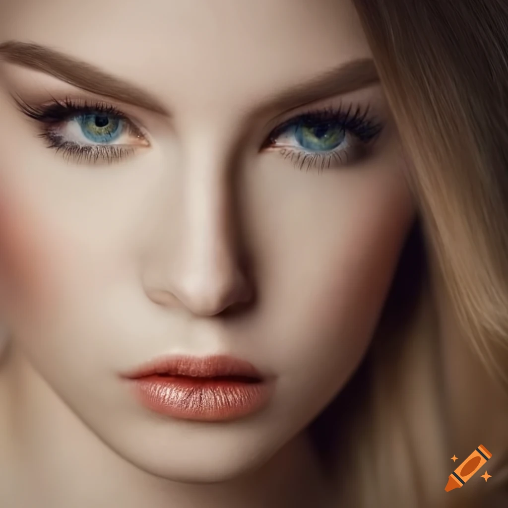 Stunning model with captivating eyes and beautiful face on Craiyon