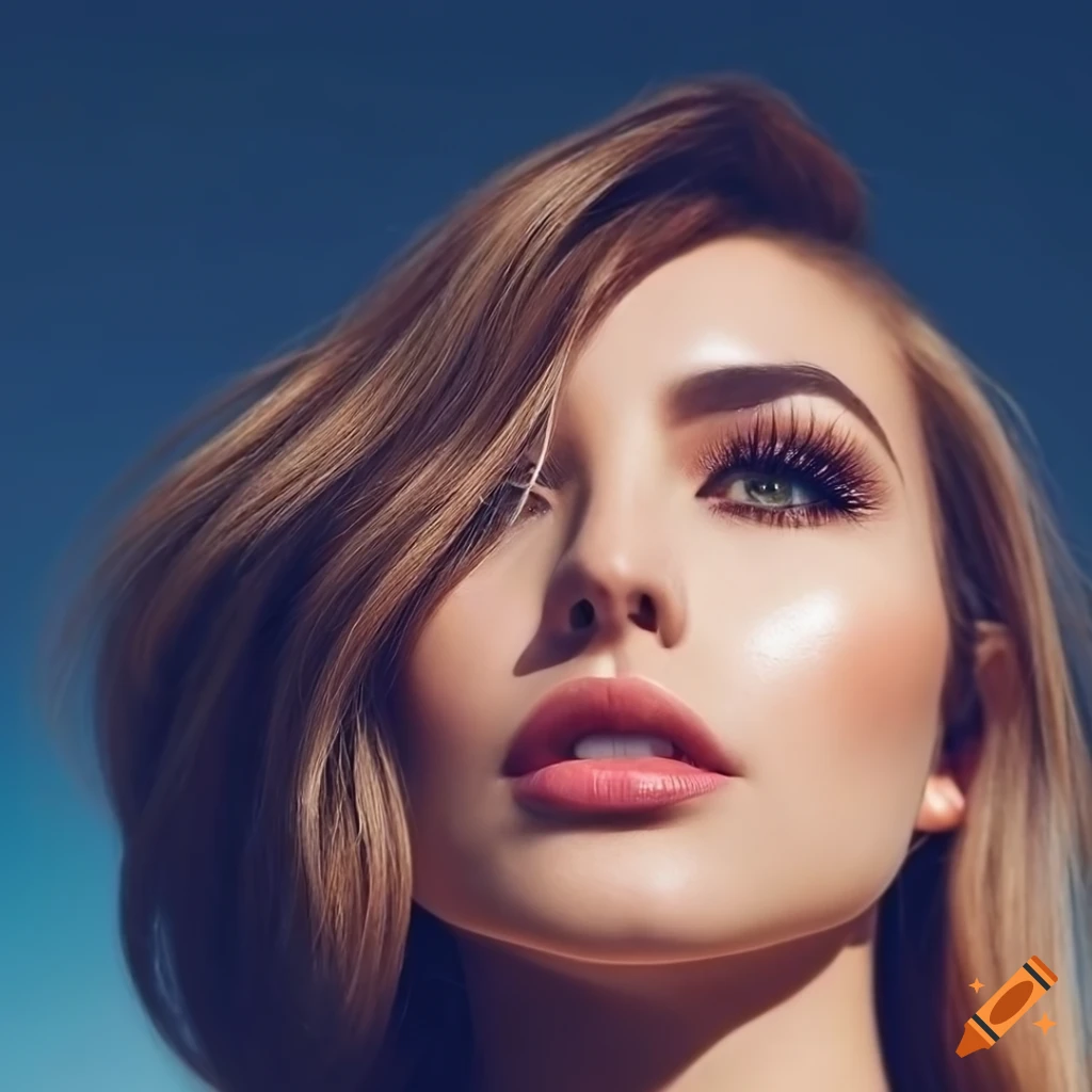 Natural beauty portrait with sharp focus and professional photography ...