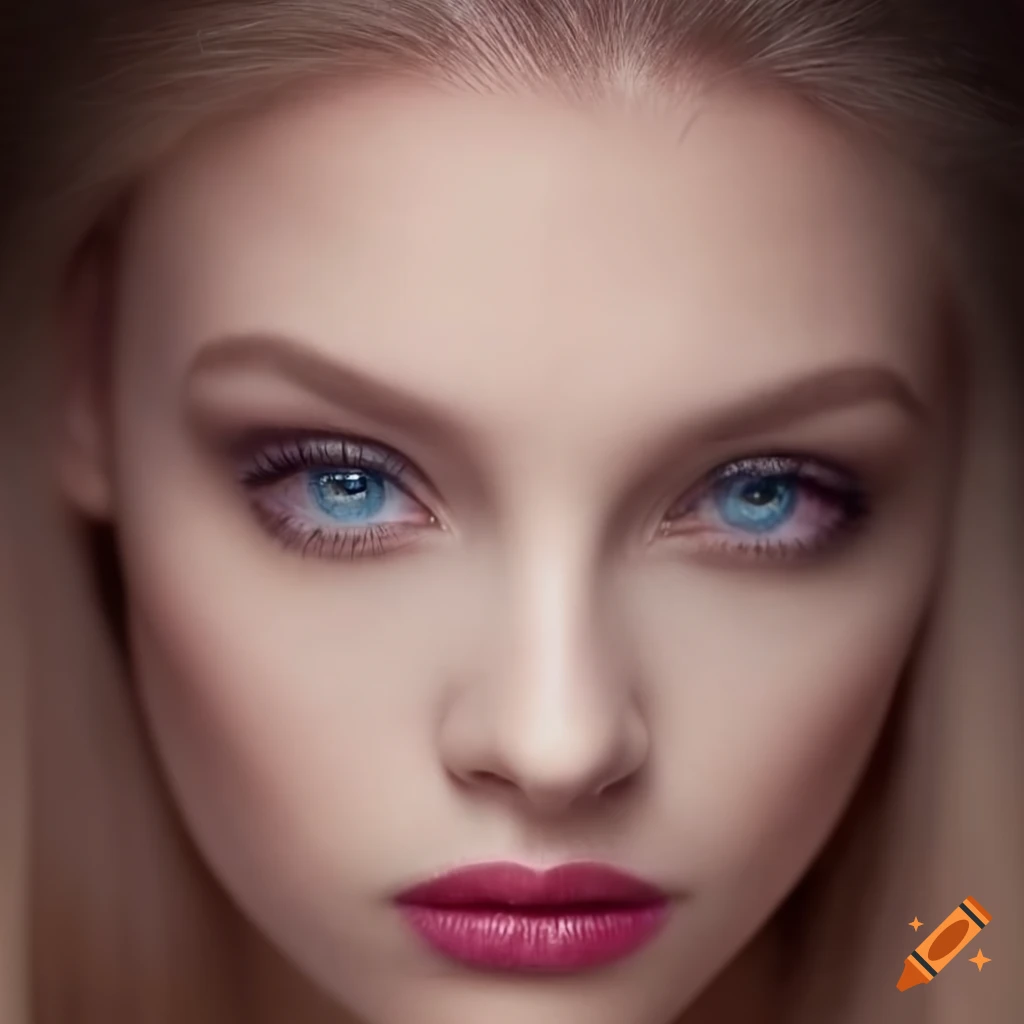 Stunning model with captivating eyes and beautiful face on Craiyon