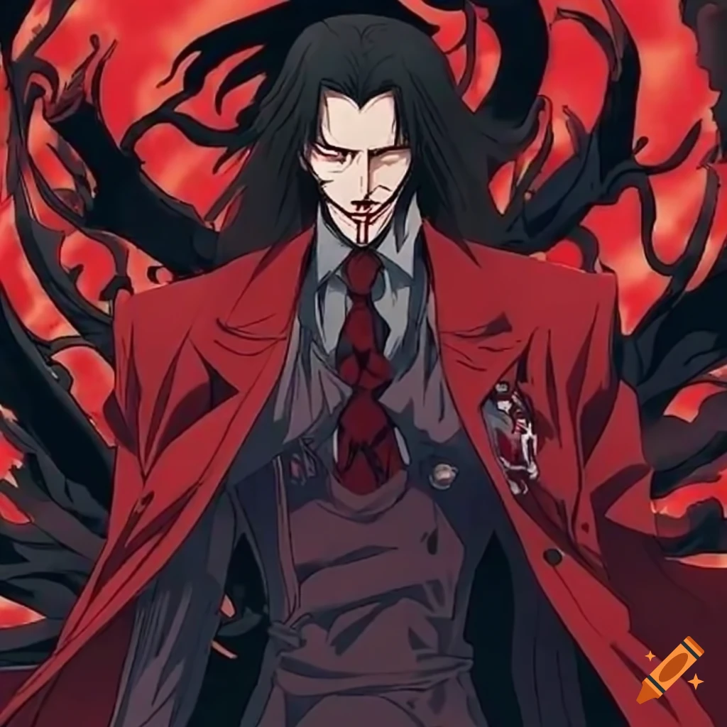 Keanu Reeves portraying Alucard from Hellsing Ultimate anime on Craiyon