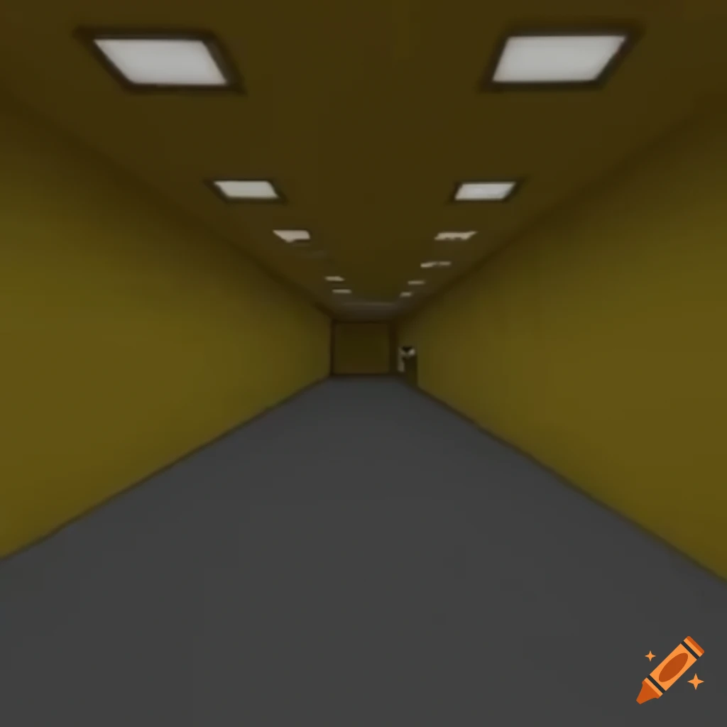 Roblox version of the backrooms on Craiyon