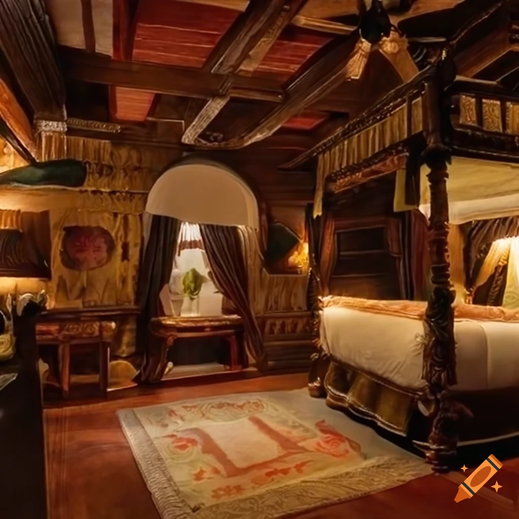 Pirates of the caribbean themed bedroom suite on Craiyon