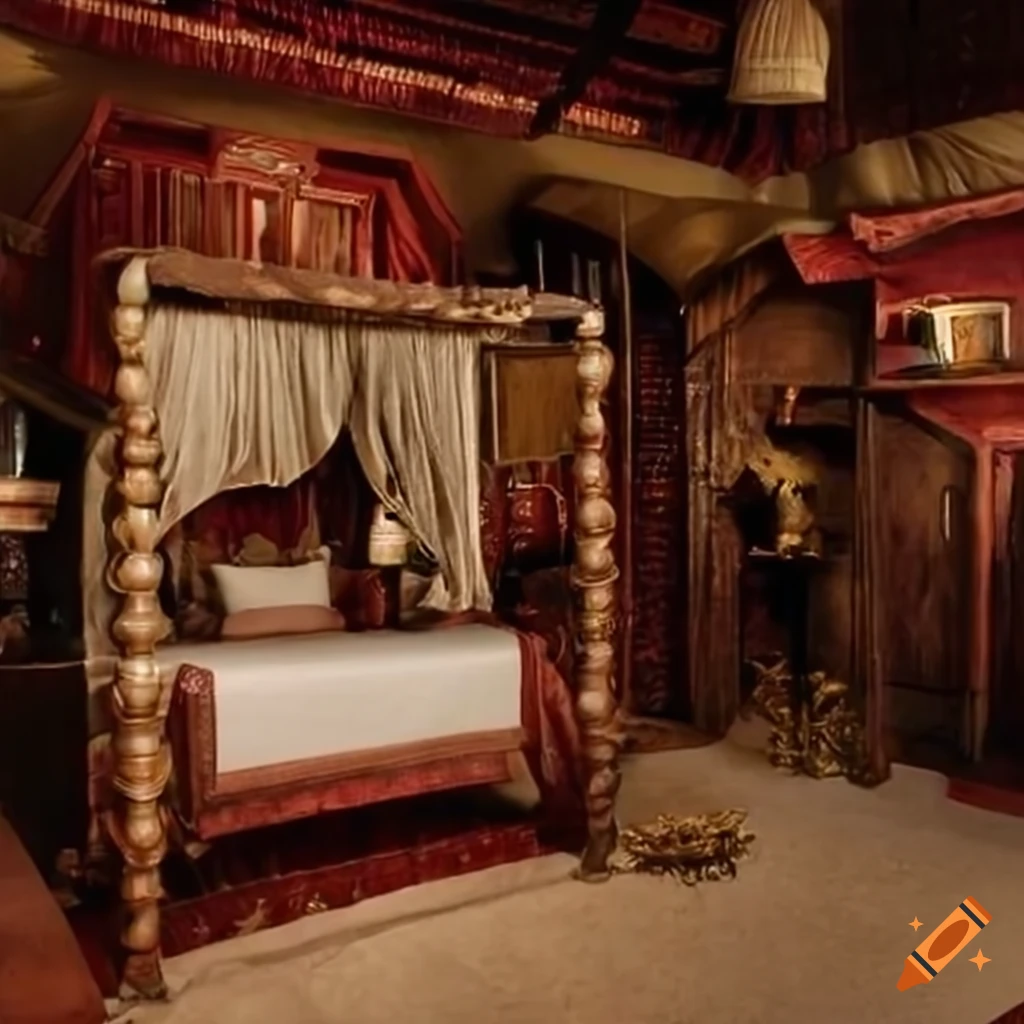 Pirates of the caribbean themed bedroom suite on Craiyon