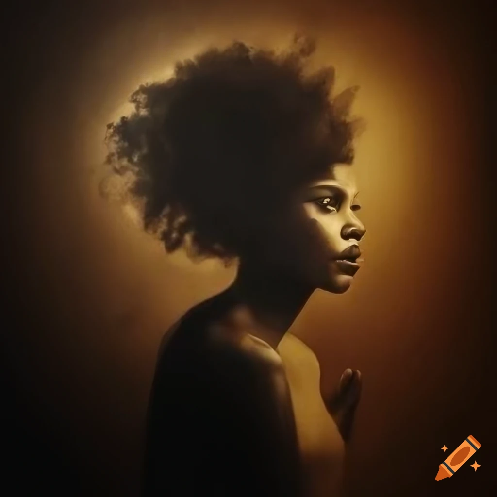 Stunning selective gold color charcoal drawing with hyperrealistic ...