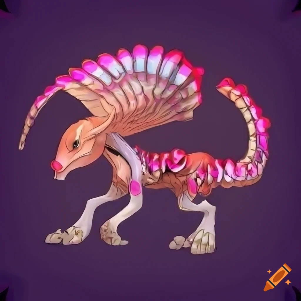 Fantastical animal in Spore art style with Anime and comic book ...