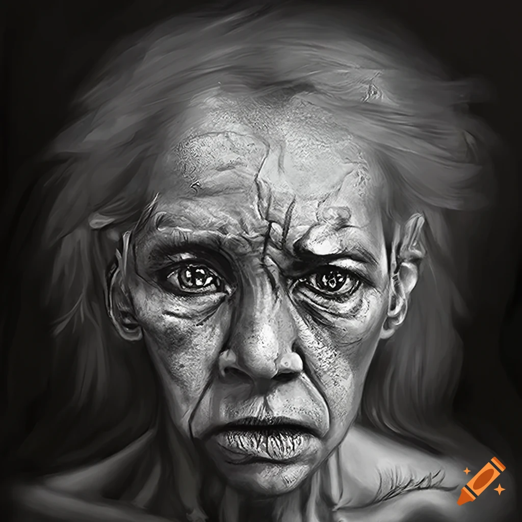 Painter capturing emotions in a portrait on Craiyon