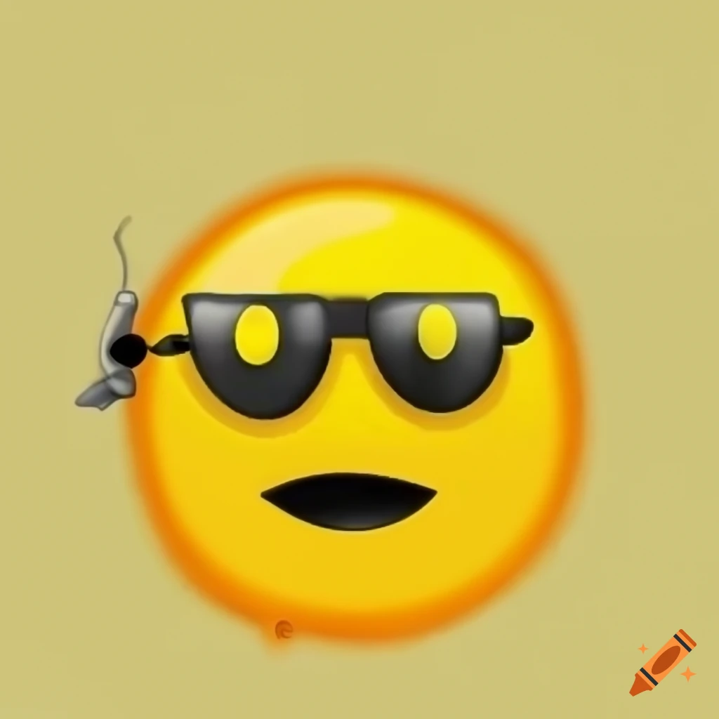 Yellow poggers emoji on Craiyon