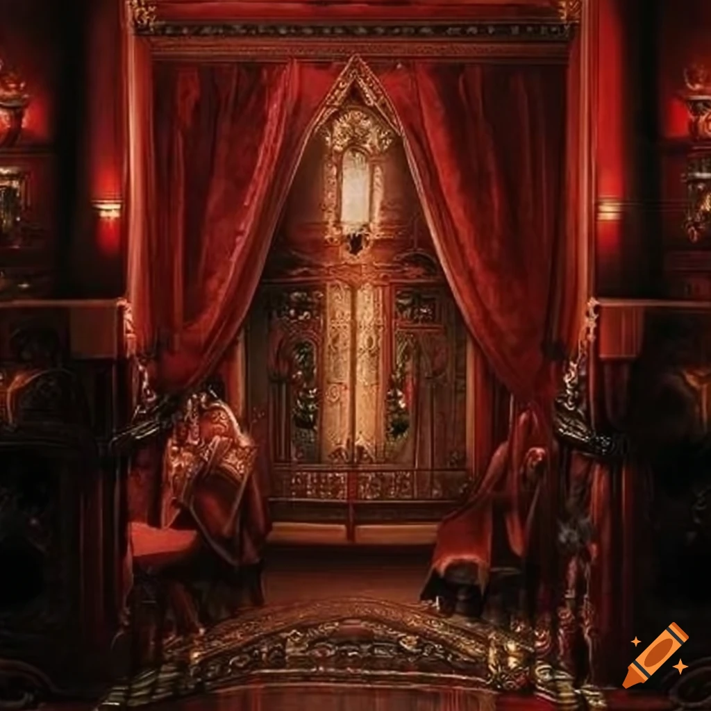 Renaissance red manor cover on Craiyon