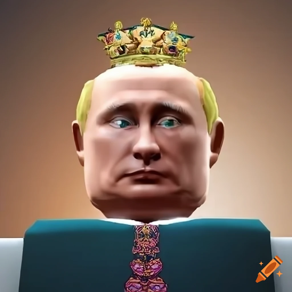 Character in roblox resembling putin on Craiyon
