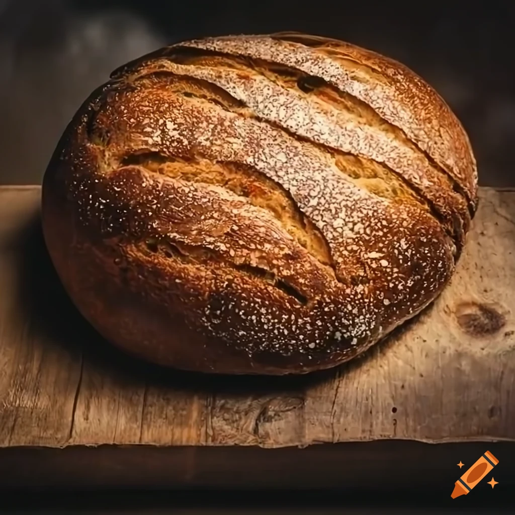 Steaming fresh bread on Craiyon