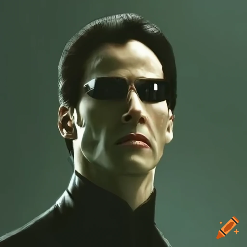 Neo from matrix with a unique weapon on Craiyon