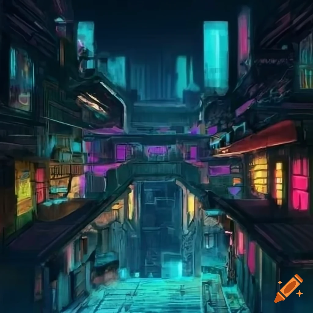 Futuristic mayan city with cyberpunk style architecture on Craiyon